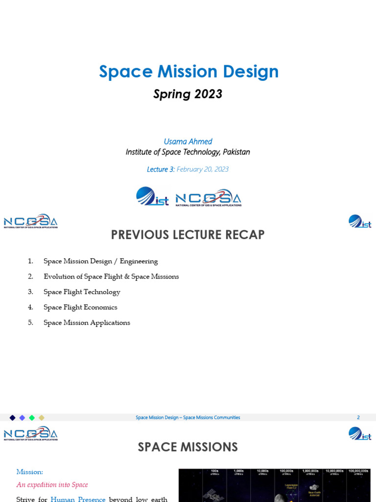 Lecture 3 - Mission Communities | PDF | Space Exploration | Satellite