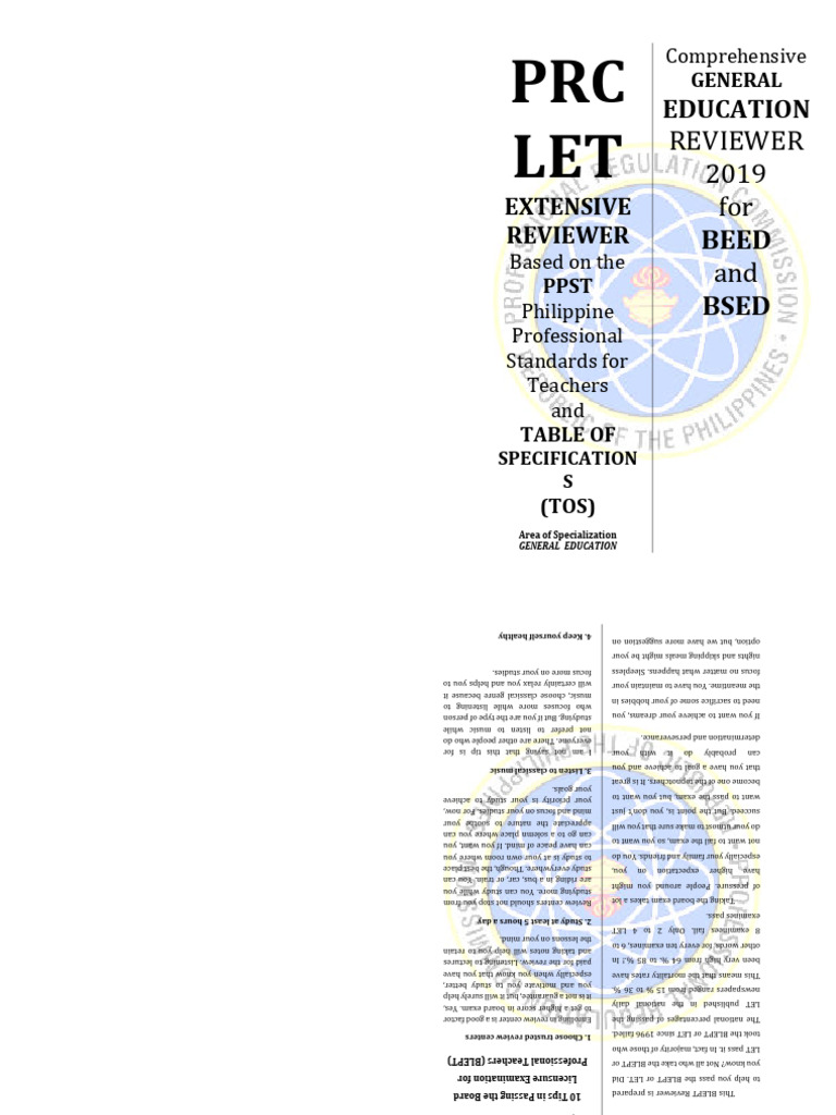 LET Reviewer: General Education Tips | PDF | Gases