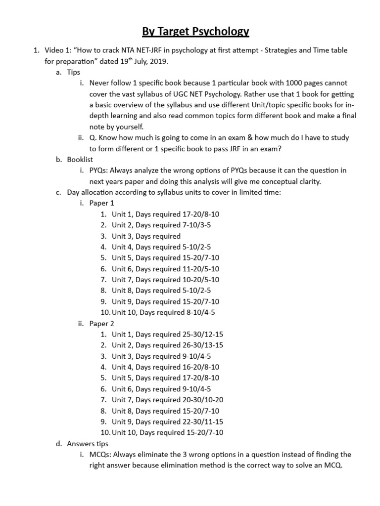 By Target Psychology | PDF | Multiple Choice | Behavioural Sciences