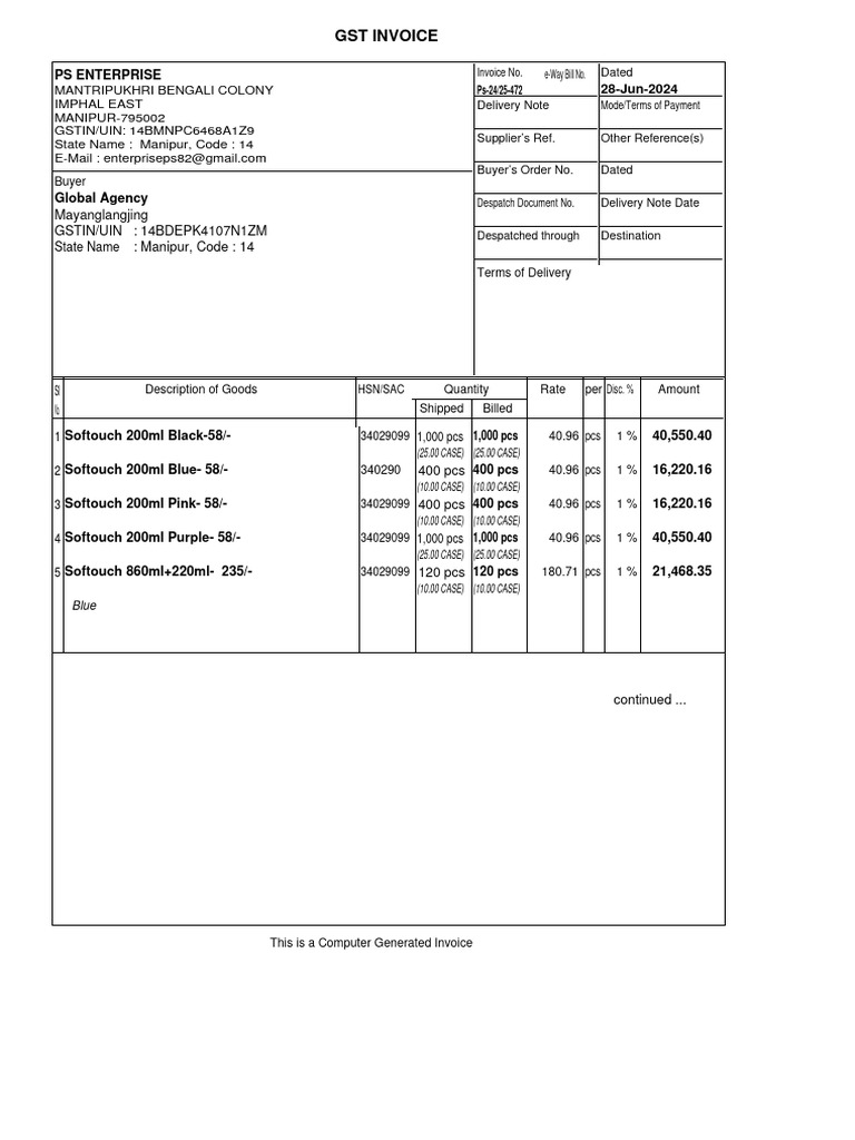 Global Bill-1-1 | PDF | Invoice | Economies