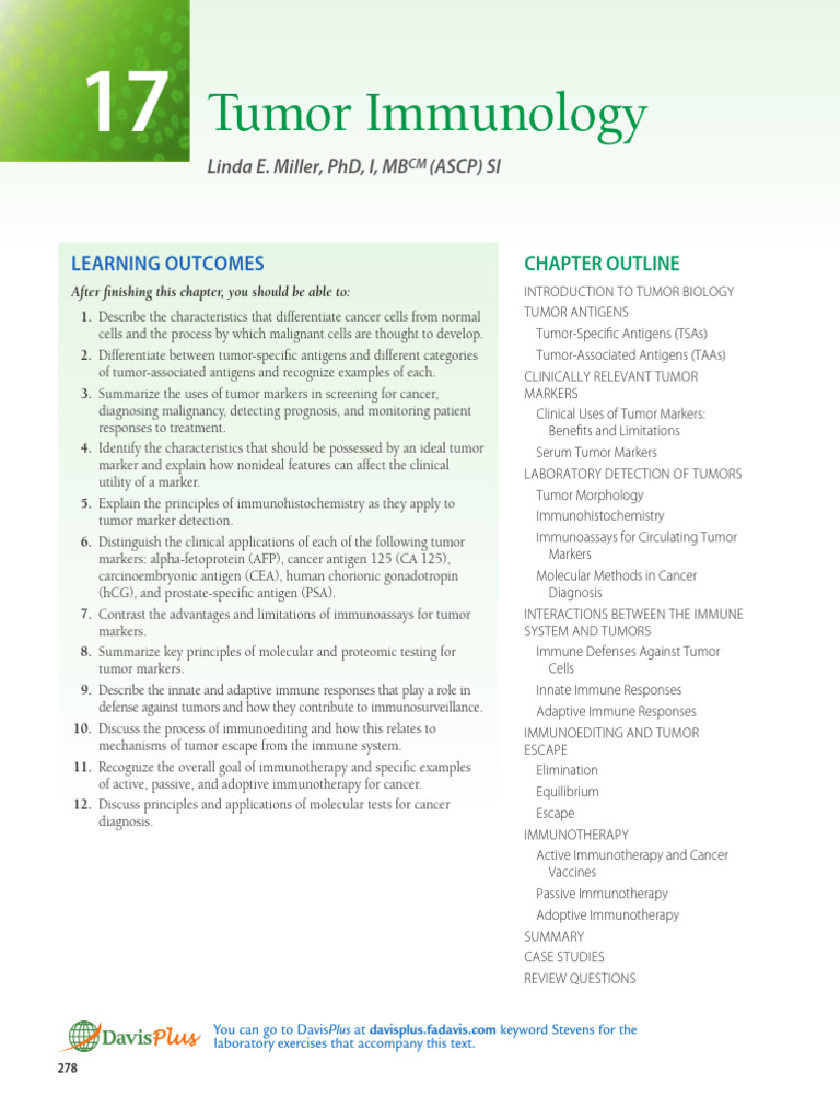 Tumor Immunology | PDF | Cancer | Oncogene