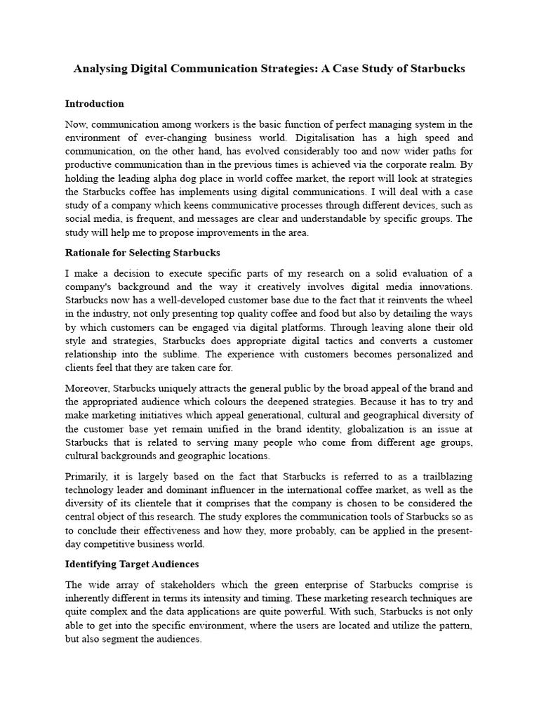 Analysing Digital Communication Strategies | PDF | Communication ...