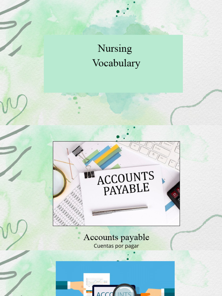 Nursing Vocabulary | PDF