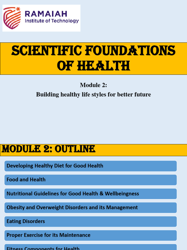 UNIT 2 Scientific Foundations of Health | PDF | Diet (Nutrition) | Diet ...