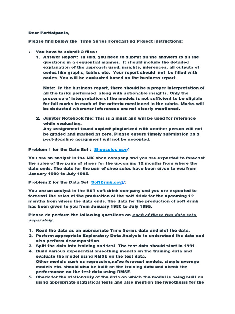 TSF Extended Project | PDF | Autoregressive Integrated Moving Average | Applied Mathematics
