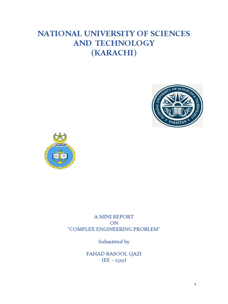 Fahad Rasool Qazi Cep Report | PDF | Electrical Network | Power (Physics)