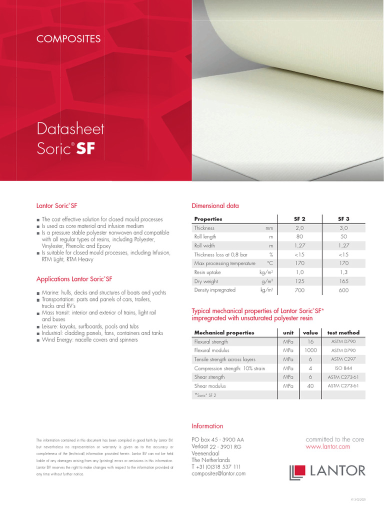 Technical Datasheet Soric SF | PDF | Epoxy | Polymers