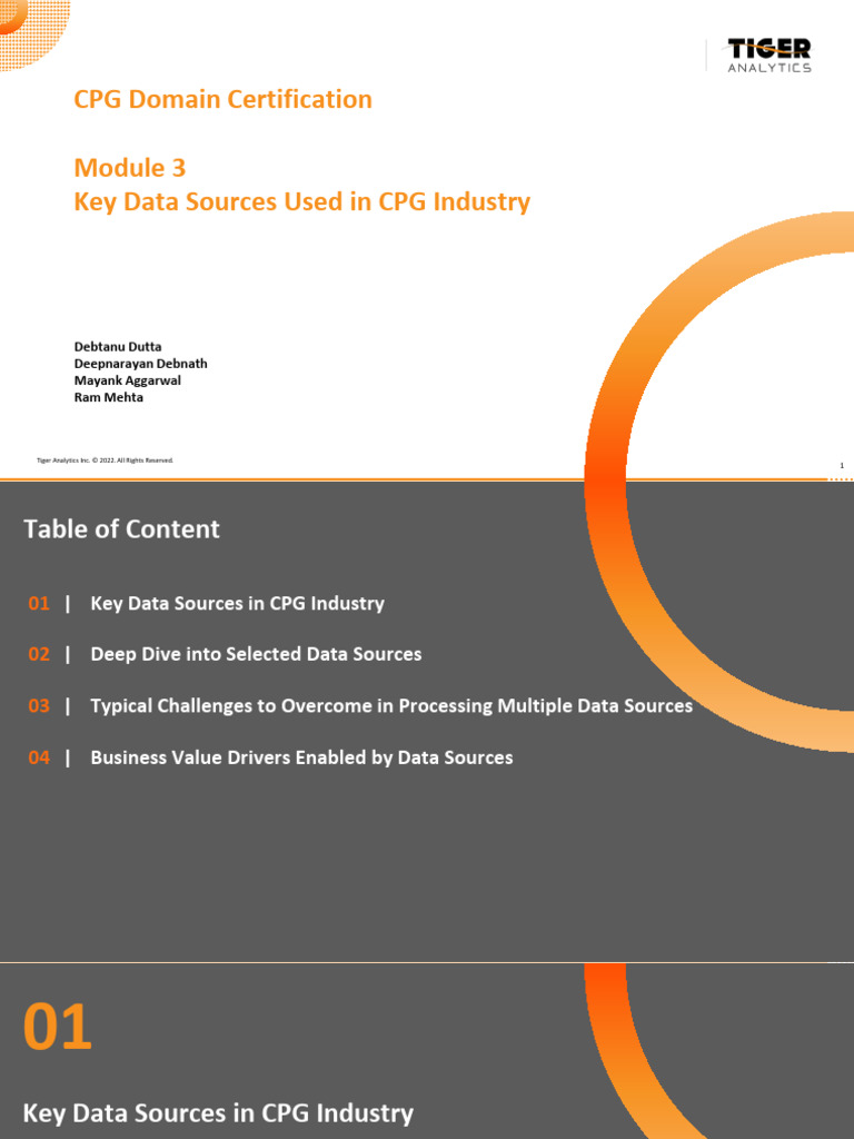 Module 3 - CPG Data Landscape | PDF | Retail | Brand