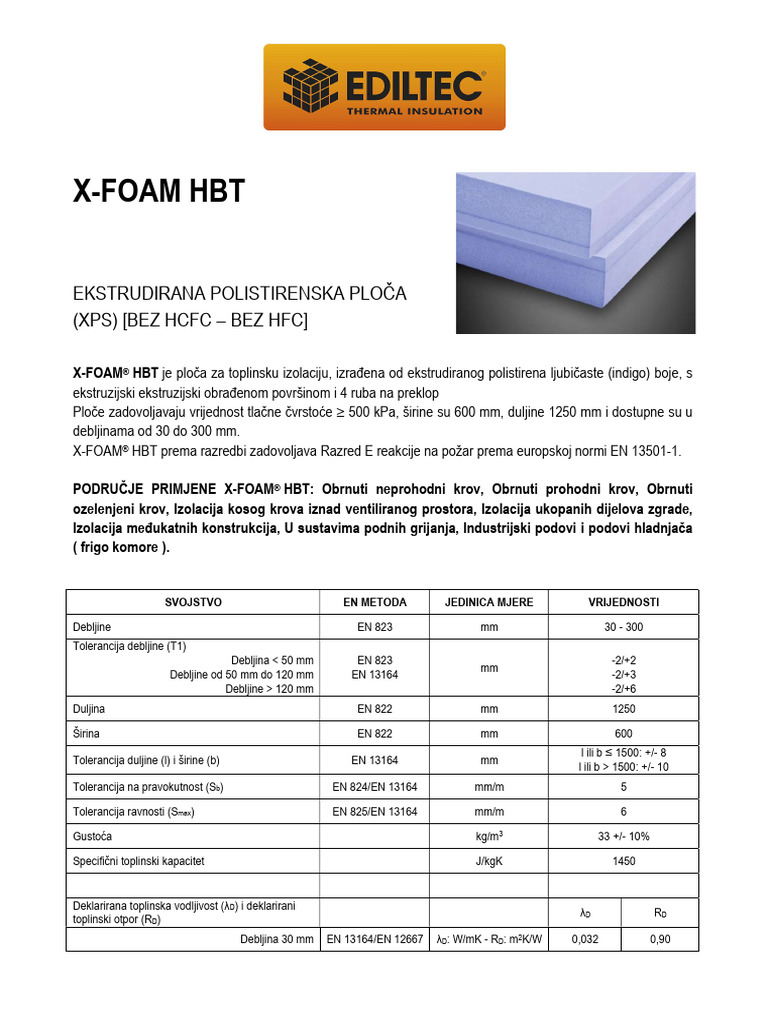X FOAM HBT Brochure EdiltecHR | PDF | Science & Mathematics