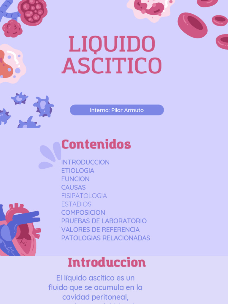 Análisis del líquido ascítico y su interpretación | PDF ...