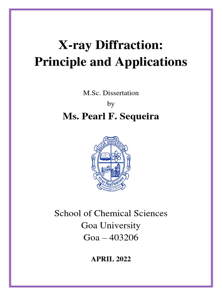1.3.4 Sequeira Fronia Pearl | PDF | X Ray Crystallography | Crystal ...