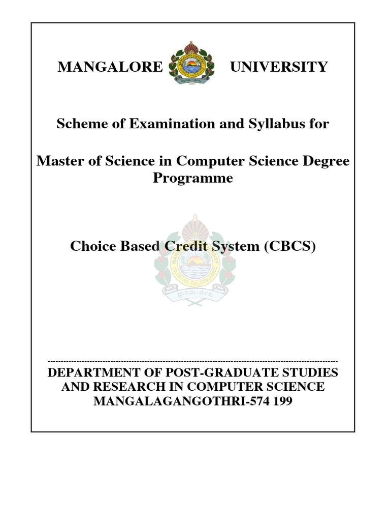 1.1.1 MSC Computer Science Syllabus | PDF | Internet Protocol Suite | Internet Of Things