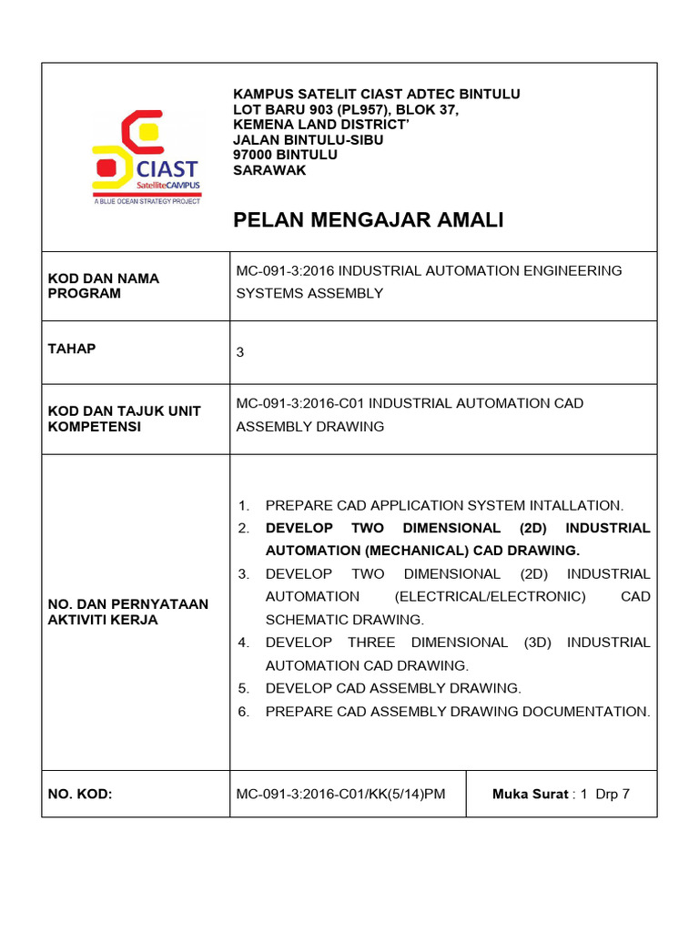 Pelan Mengajar Amali | PDF | Seni