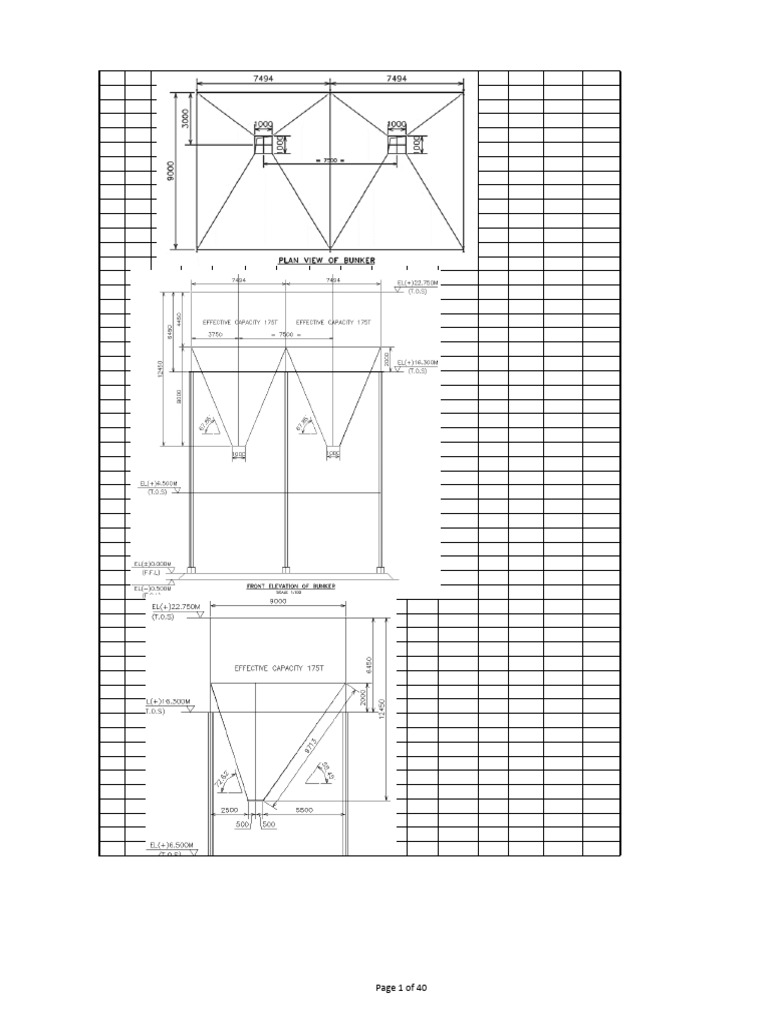 Coke Bunker Design | PDF | Bending | Strength Of Materials