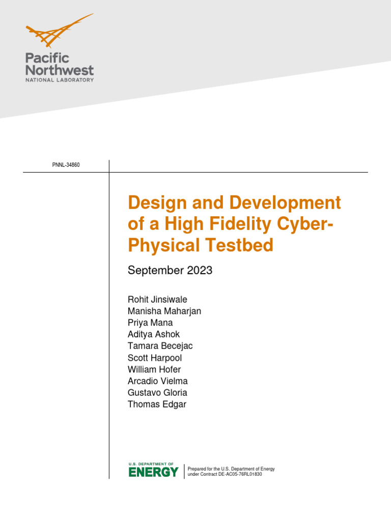 PNNL 34860 | PDF | Simulation | Distributed Generation
