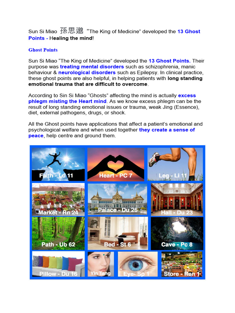 Sun Si Miao 13 Ghost Points | Download Free PDF | Psychological Trauma | Mental Disorder