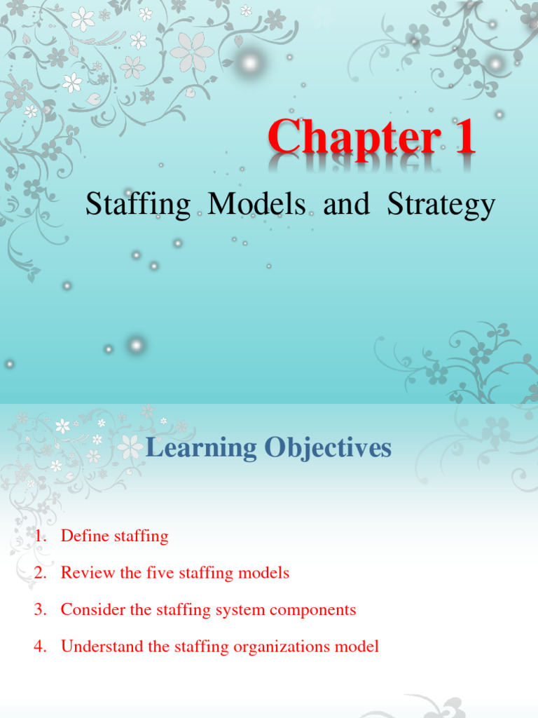 Chapter 1 Staffing strategy | PDF | Employment | Recruitment