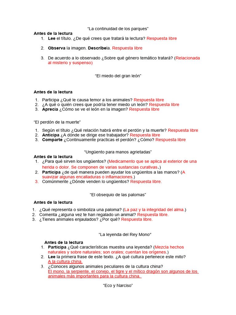 La continuidad de los parques | PDF