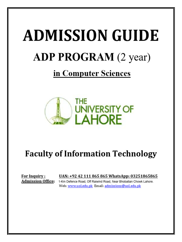 Arrrssociate Degree Program ADP in Computer Science 2 Years | PDF ...