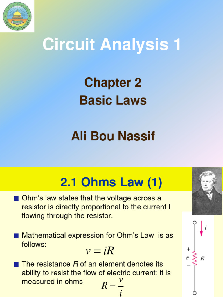 2-basic laws | PDF | Series And Parallel Circuits | Electrical Network