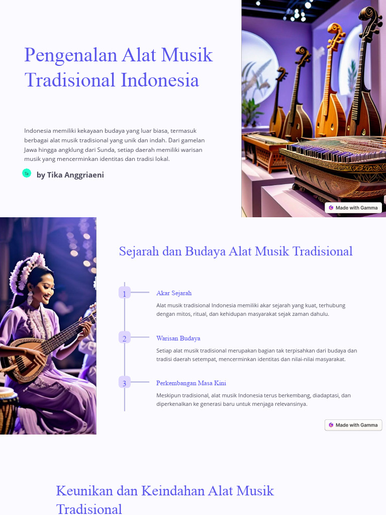 Pengenalan Alat Musik Tradisional Indonesia | PDF