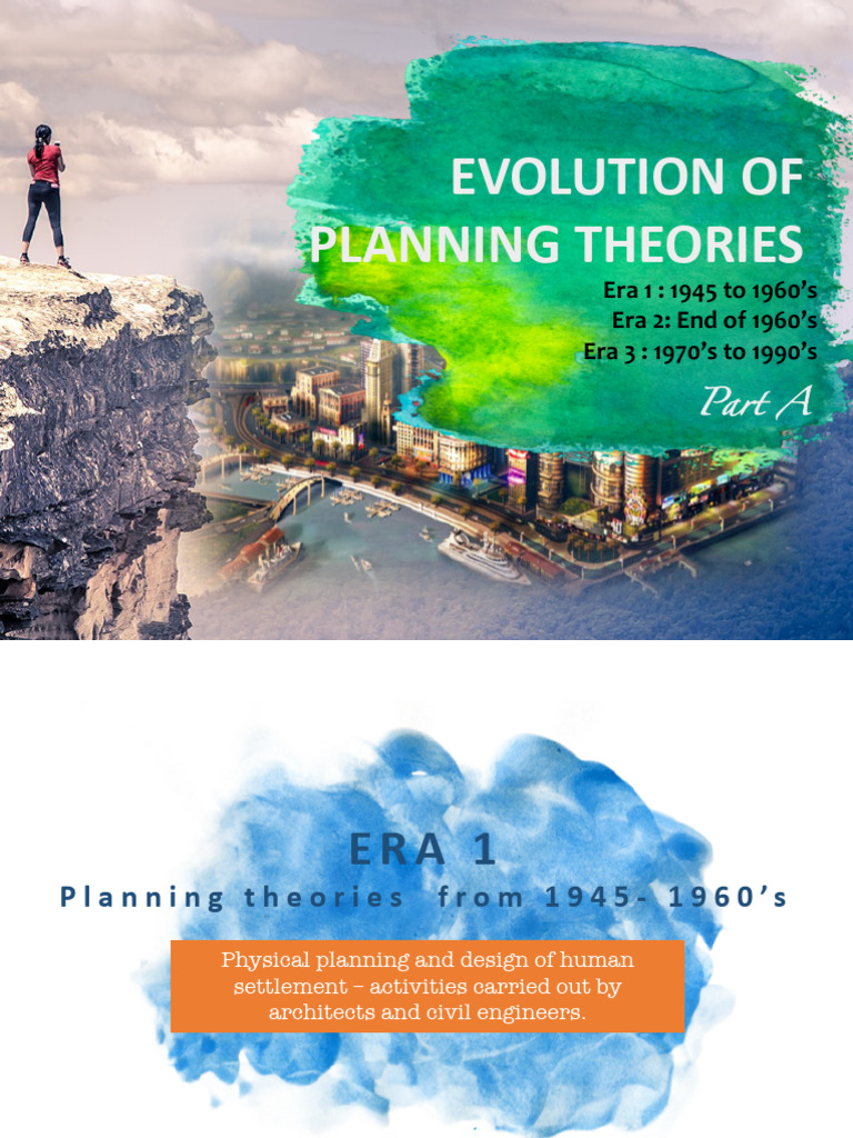 Lec 3A - Evolution of Planning Theories | PDF | Urban Planning ...