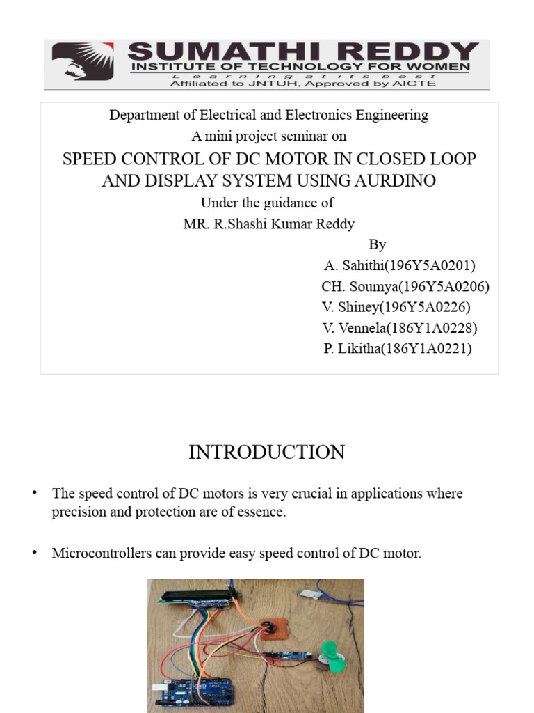 Speed Control of DC Motors | PDF
