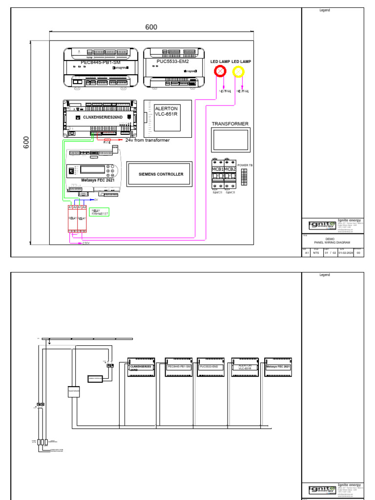 Demo Panel Wiring Diagram | PDF