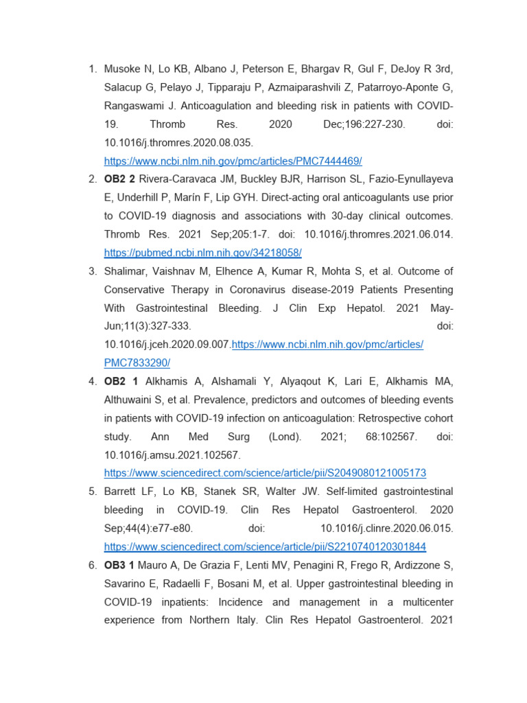 Referencias Matrices | PDF | Diseases And Disorders | Health Care