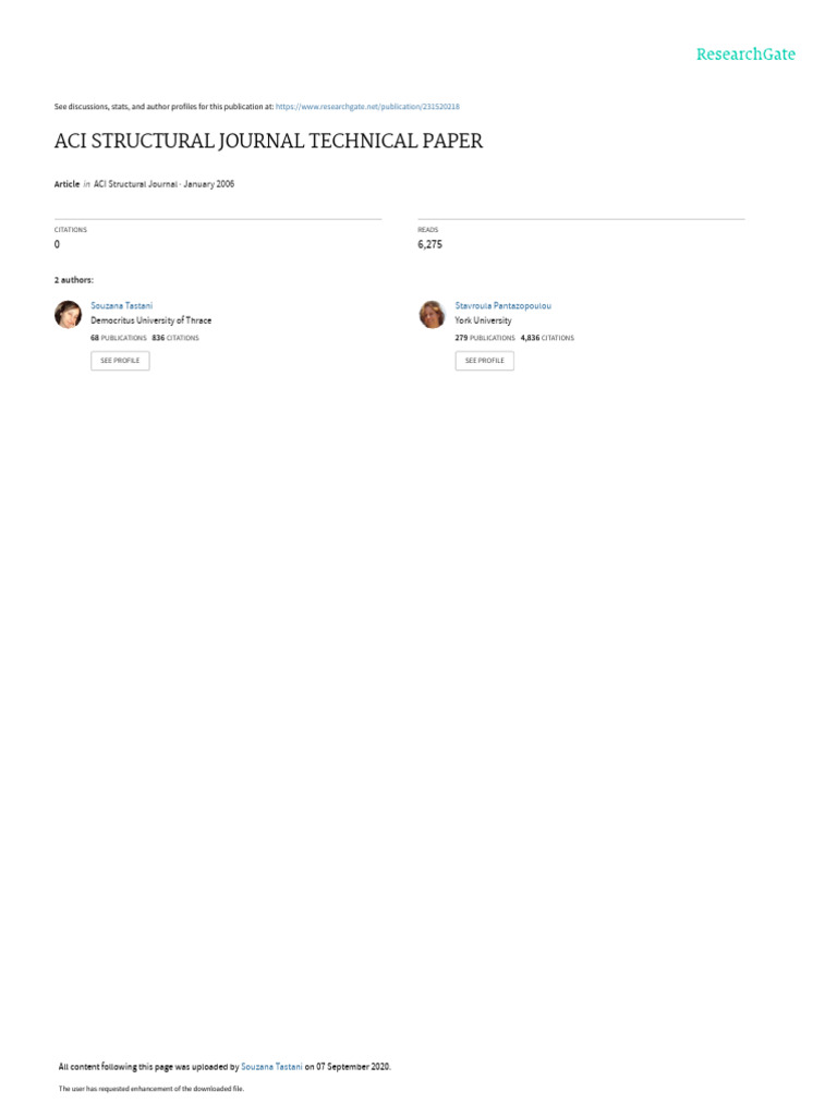 Aci Structural Journal Technical Paper | PDF | Strength Of Materials | Corrosion