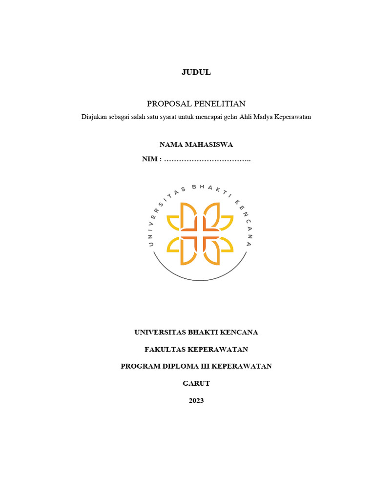 Format Proposal Kti | PDF | Sains & Matematika | Teknologi & Rekayasa