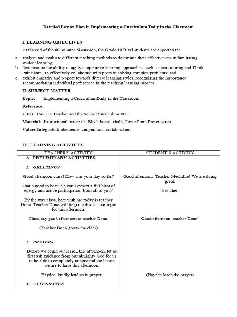 Otom and Usares LP in The Teacher and The Curriculum-1 | PDF | Learning | Learning Styles