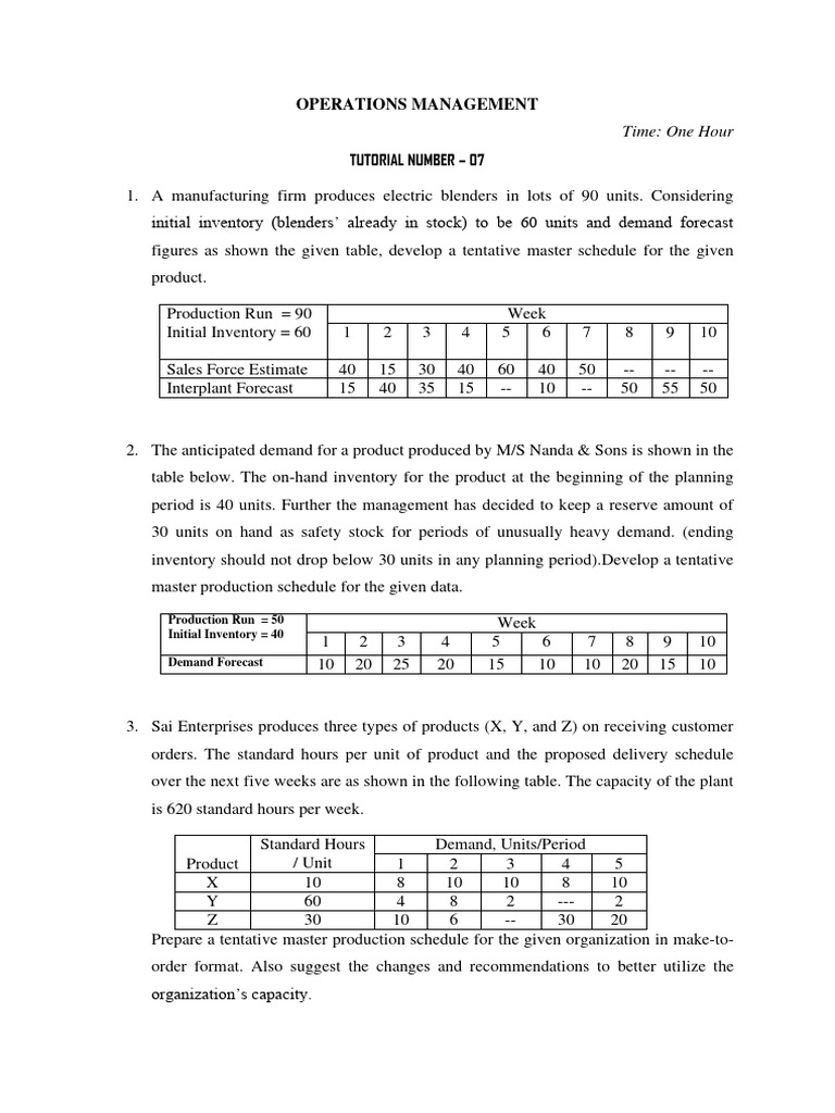 Tutorial Sheet 07 | Download Free PDF | Inventory | Economies Tutorial Sheet 07 | Download Free PDF | Inventory | Economies