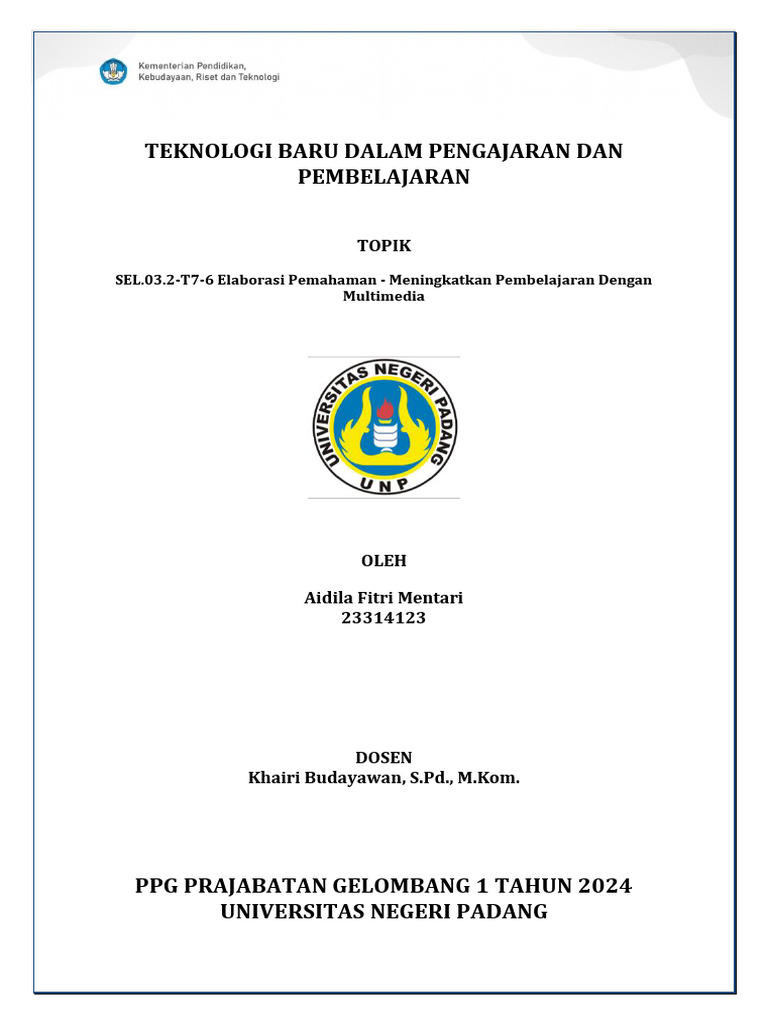 Pemanfaatan Multimedia dalam Pembelajaran | PDF | Karier & Perkembangan ...