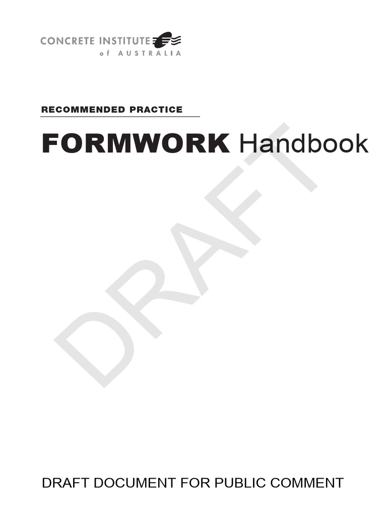 Formwork Handbook Draft | PDF | Concrete | Buckling