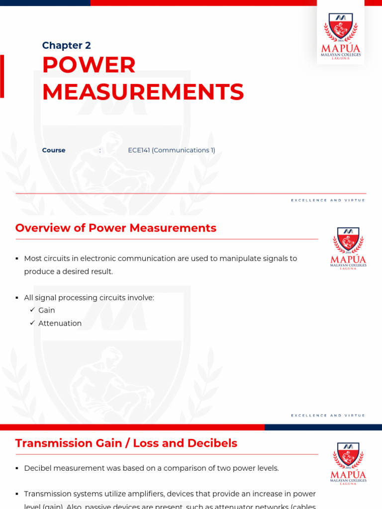 Power Measurements | PDF | Decibel | Amplifier