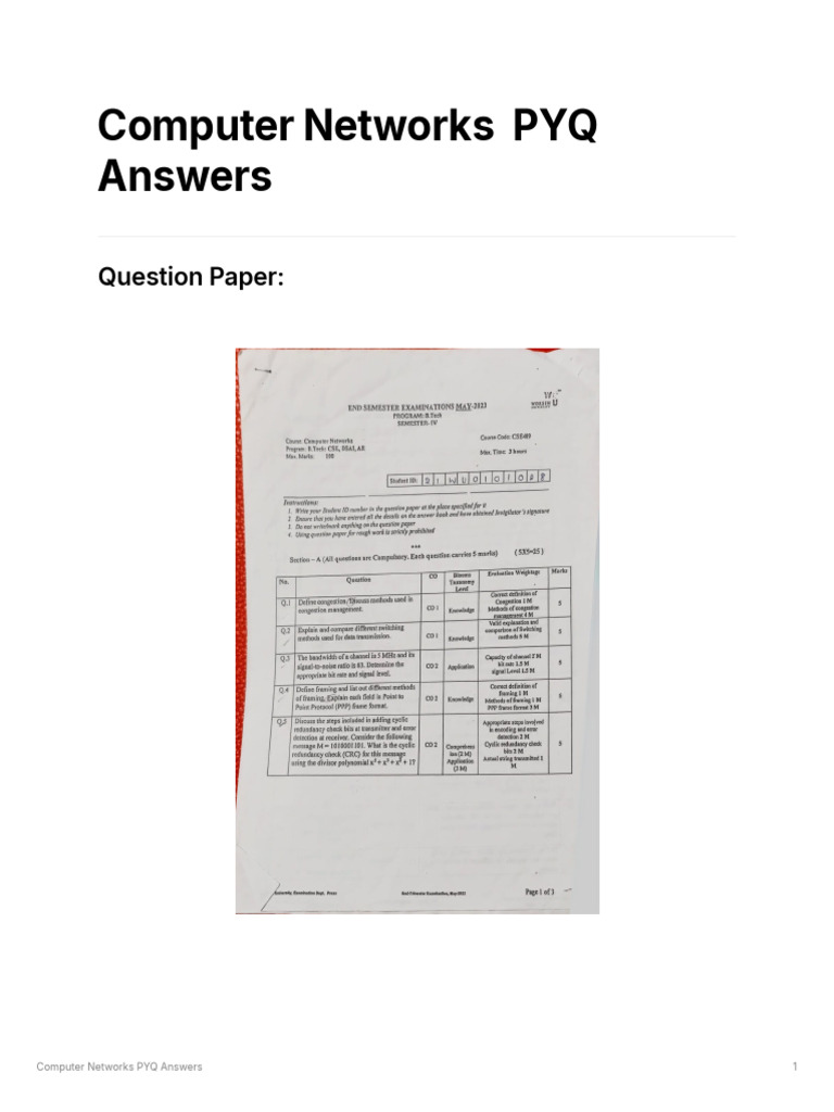 CN Pyqp | PDF | Network Congestion | Routing