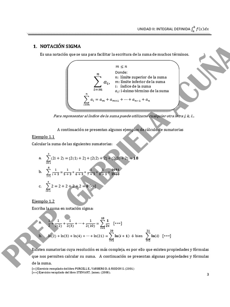 Notación Sigma | PDF | Matemáticas | Aritmética