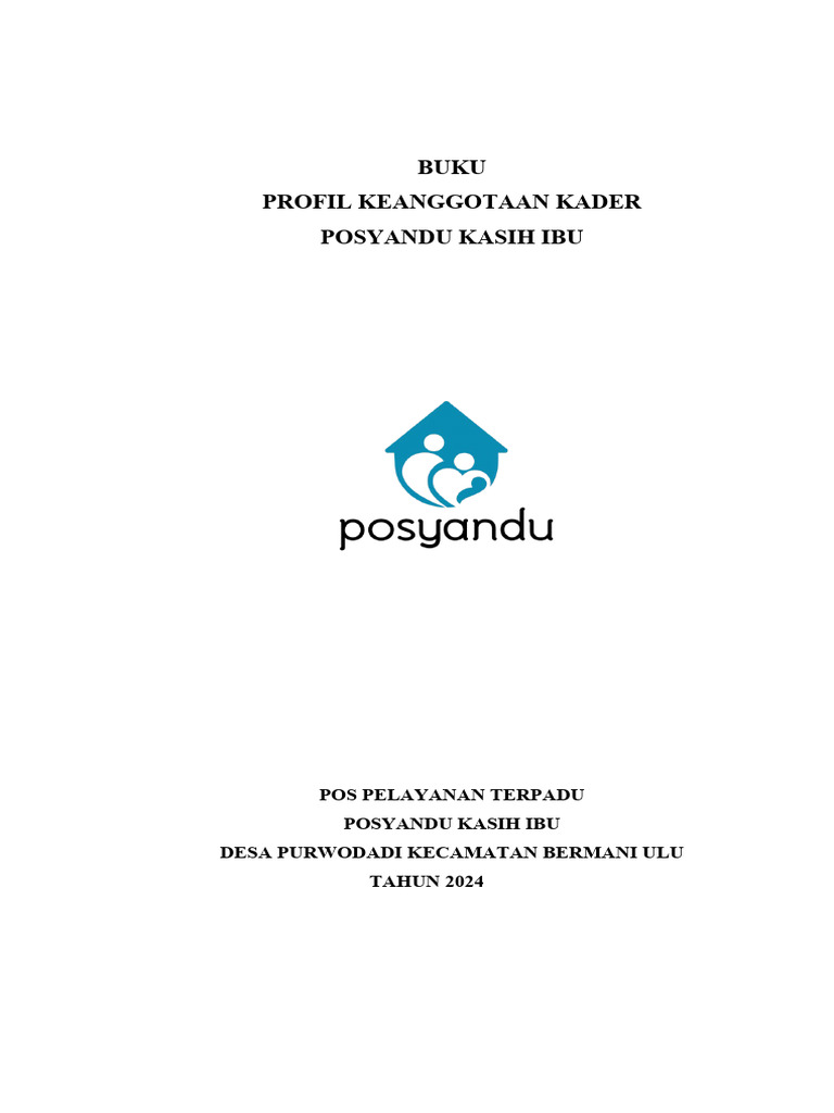 Contoh Format Buku Profil Kader Di Desa | PDF