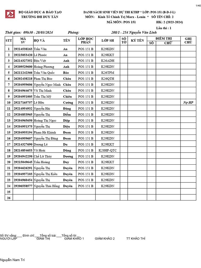 DS Kinh Tế Chính Trị Marx-Lenin POS 151 B-D-J-L | PDF