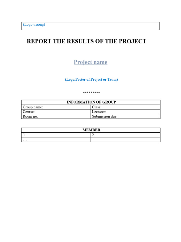 Report The Results of The Project | PDF