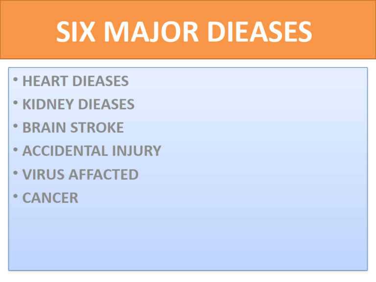 Six Major Dieases | PDF
