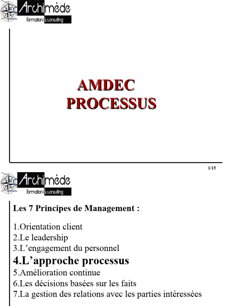AMDEC Processus | PDF