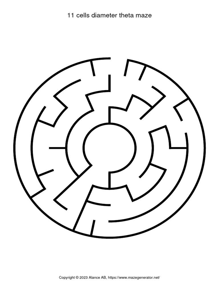 11 Cells Diameter Theta Maze | PDF
