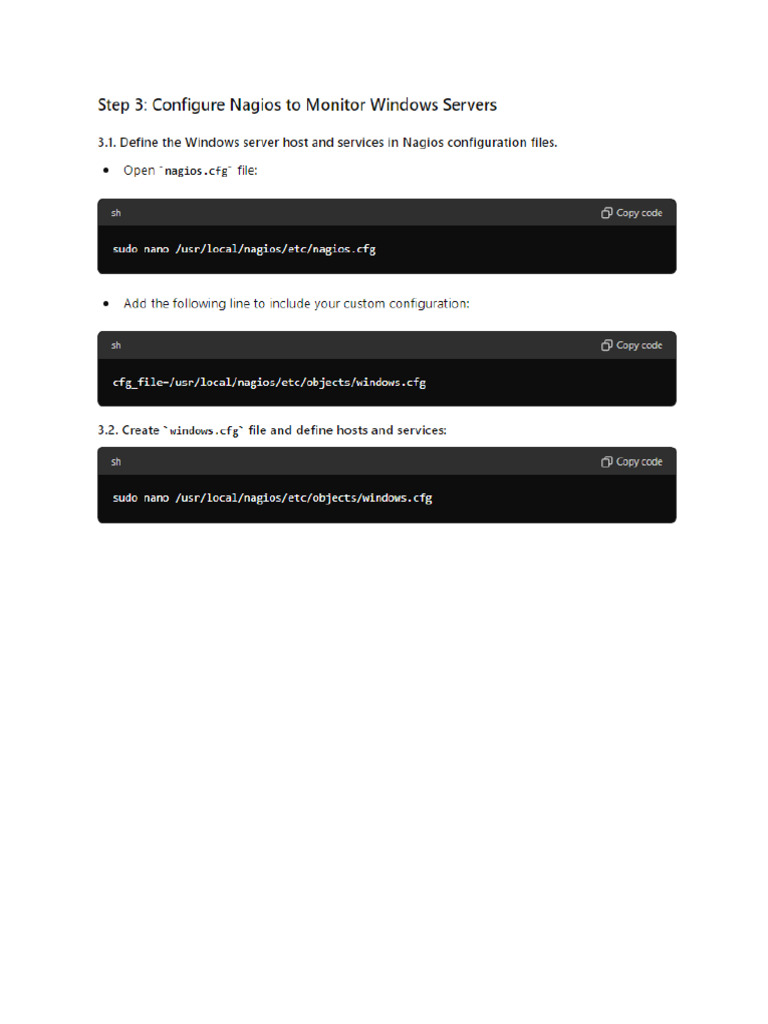 Nagios Core - Monitoring Windows Multiple Servers | PDF