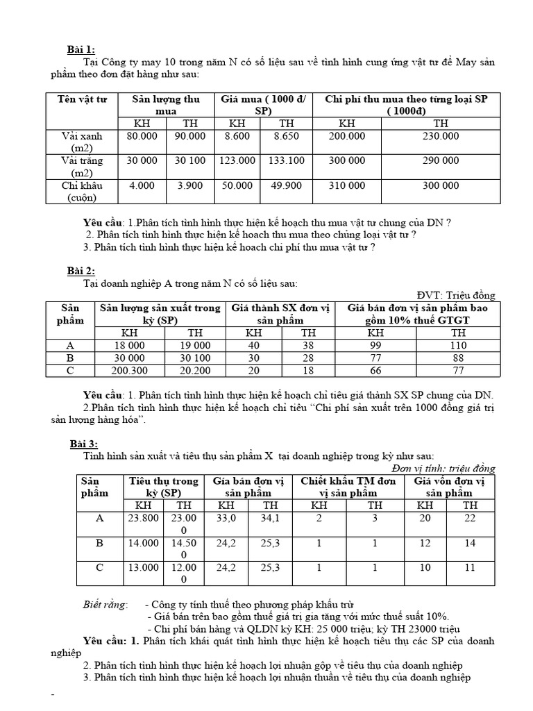 PTKD.CQ. Bai tap -Gui SV | PDF