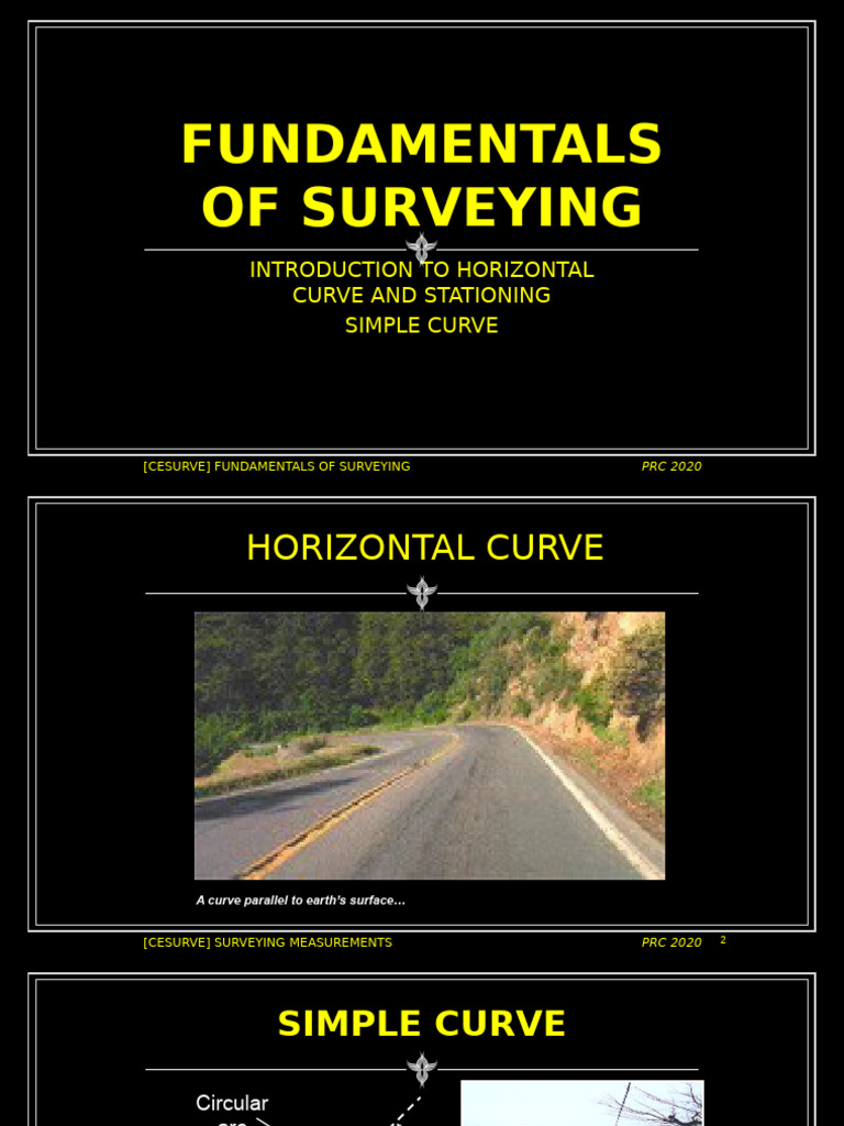 (CESURVE) Mod 09a Simple Curve | PDF | Angle | Tangent