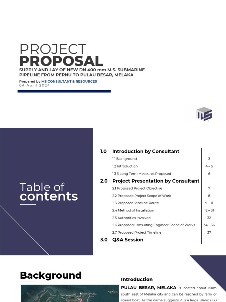 Submarine Pipe From Pernu To Pulau Besar | PDF | Pipe (Fluid Conveyance)