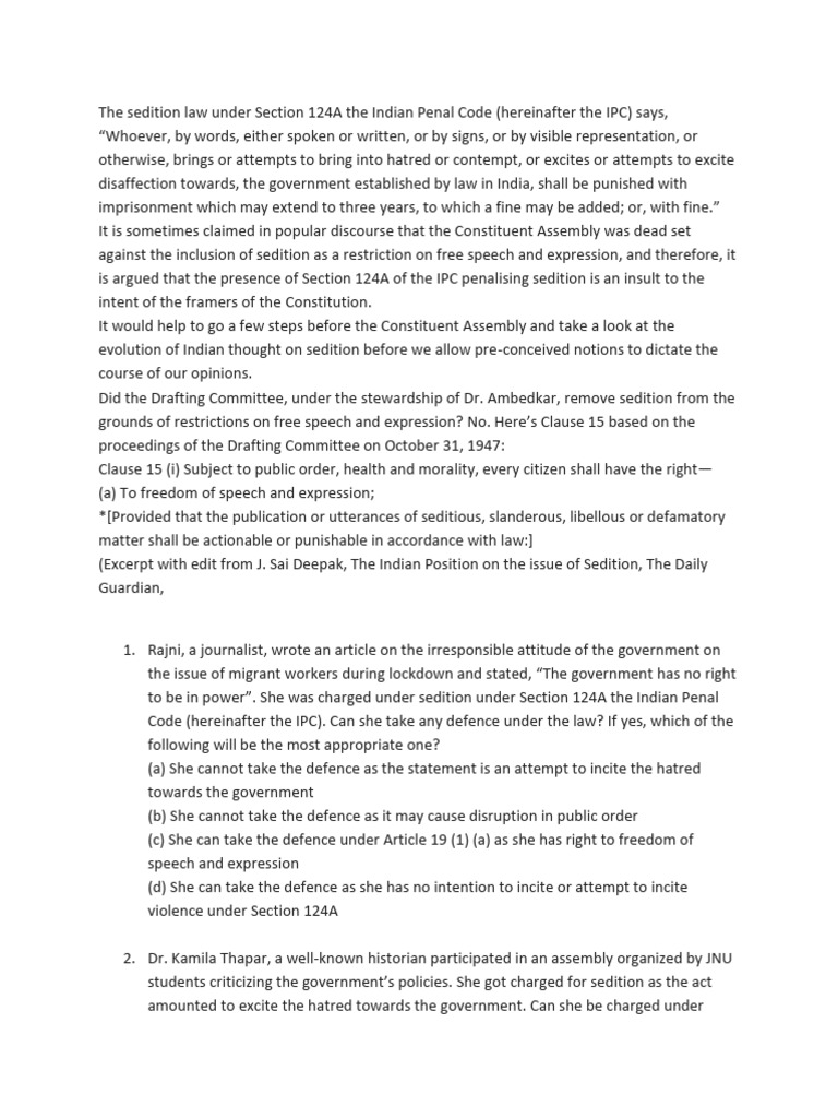 Crimes Practice Sheet 2 | PDF | Arrest | Defamation