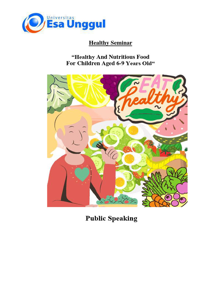 3.healthy Seminar With Cover | PDF | Foods | Vitamin